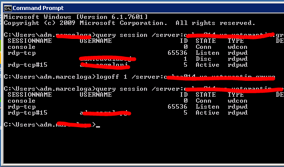 Deslogando um usuário remotamente no windows Server - DBBITS